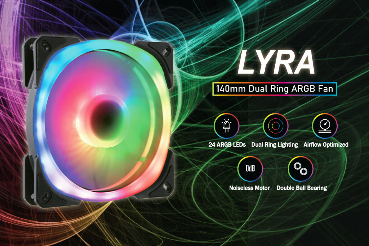 LYRA. 140mm Dual Ring ARGB Fan - Gelid Solutions