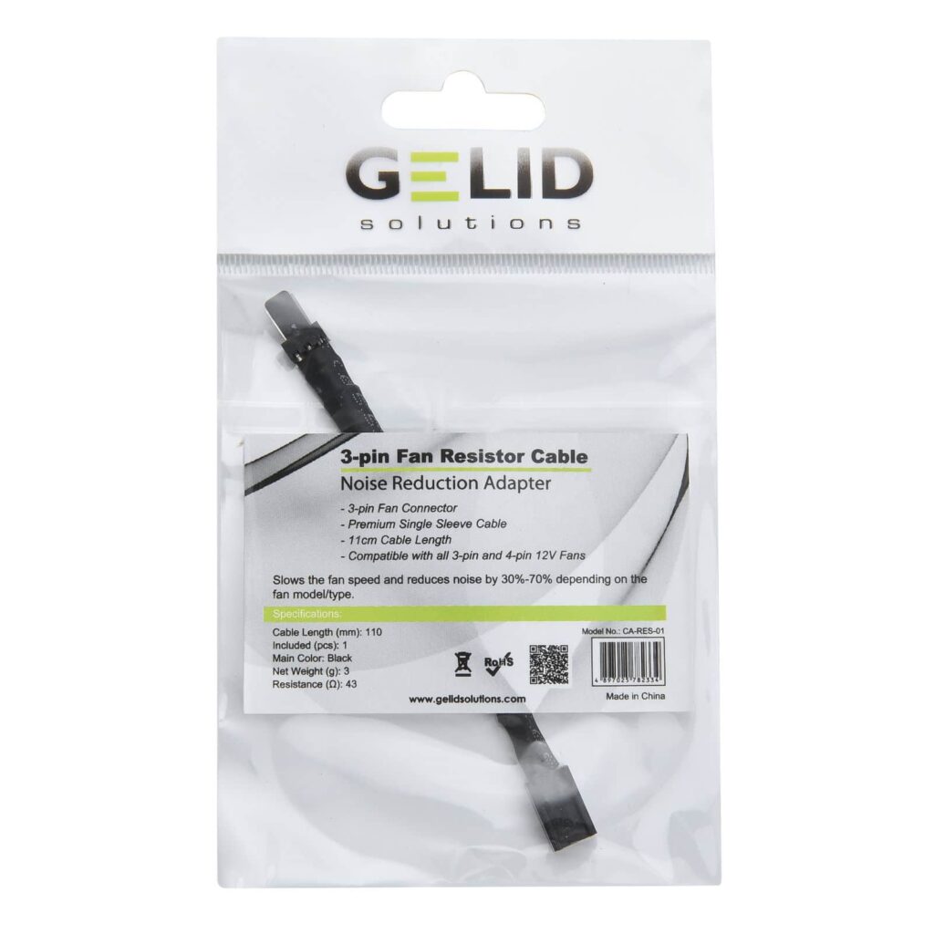 3 PIN FAN RESISTOR CABLE - Gelid Solutions