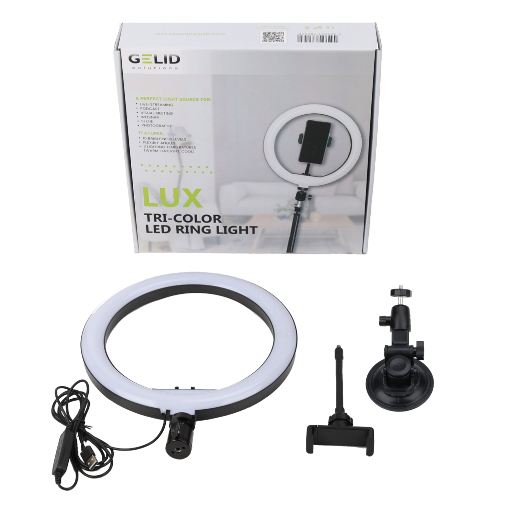LUX TRI-COLOR LED RING LIGHT - Gelid Solutions