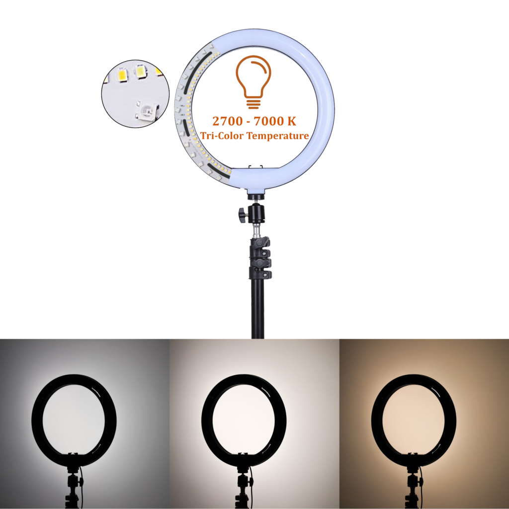 LUX TRI-COLOR LED RING LIGHT - Gelid Solutions