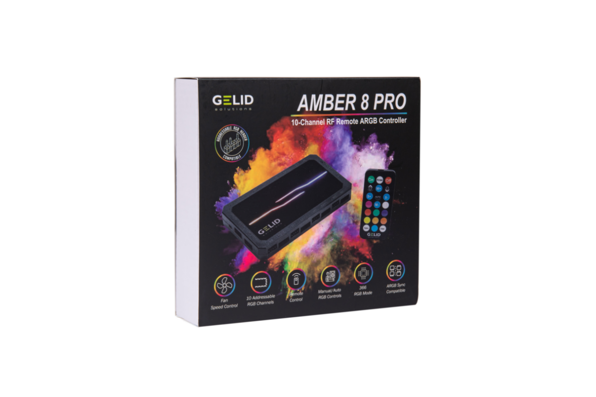Buy AMBER 8 PRO | 3 Pin ARGB Fan Controller | Gelid Solutions