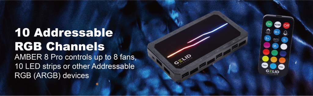 Buy AMBER 8 PRO | 3 Pin ARGB Fan Controller | Gelid Solutions