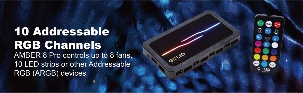 Buy AMBER 8 PRO | 3 Pin ARGB Fan Controller | Gelid Solutions